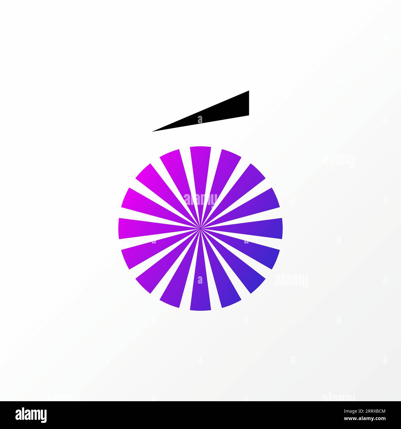 Pie logo letter letter Stock Vector Images - Alamy