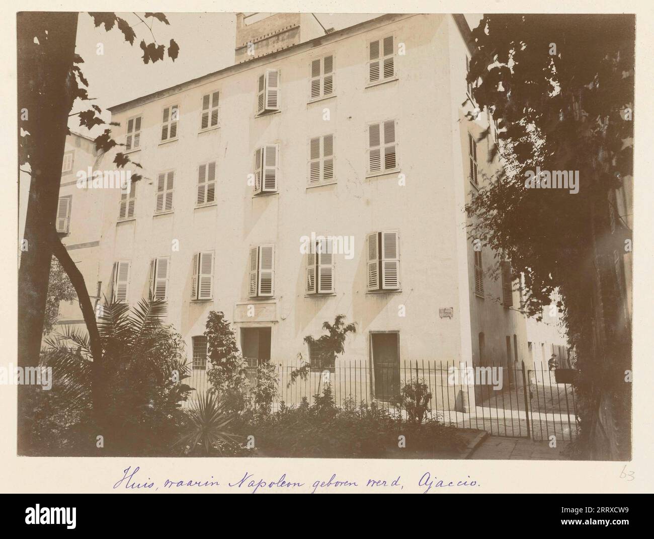 Napoleon Bonaparte's birthplace in Ajaccio House where Napoleon was ...