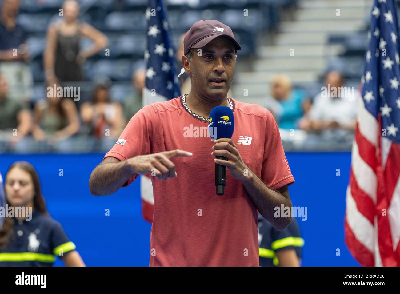 Rajeev Ram of USA, winner with Joe Salisbury of United Kingdom speaks ...