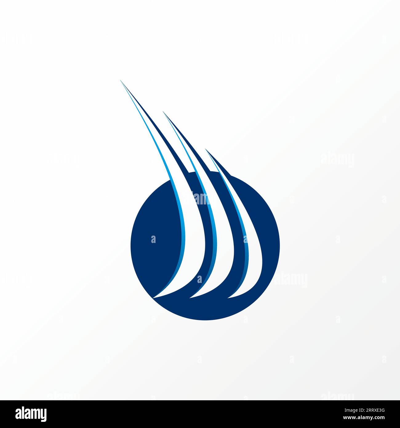 Logo design graphic concept creative abstract premium vector sign stock simple unique art 3 ...