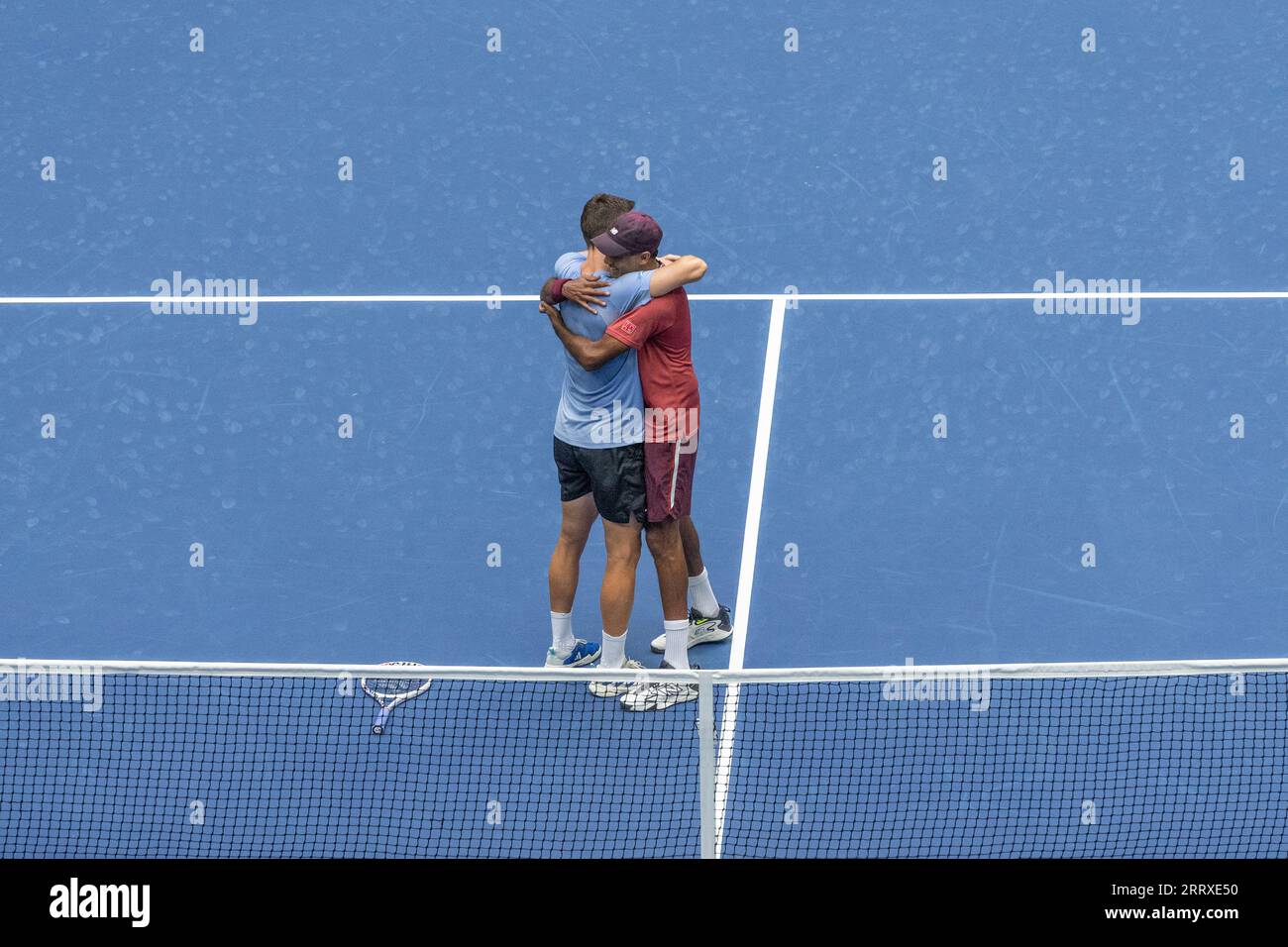 Joe Salisbury of United Kingdom and Rajeev Ram of USA celebrate victory ...