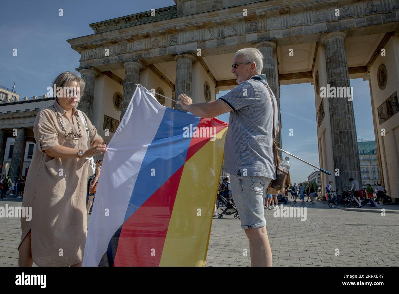 Berlin, Germany. 9th Sep, 2023. The iconic Brandenburg Gate, a symbol ...