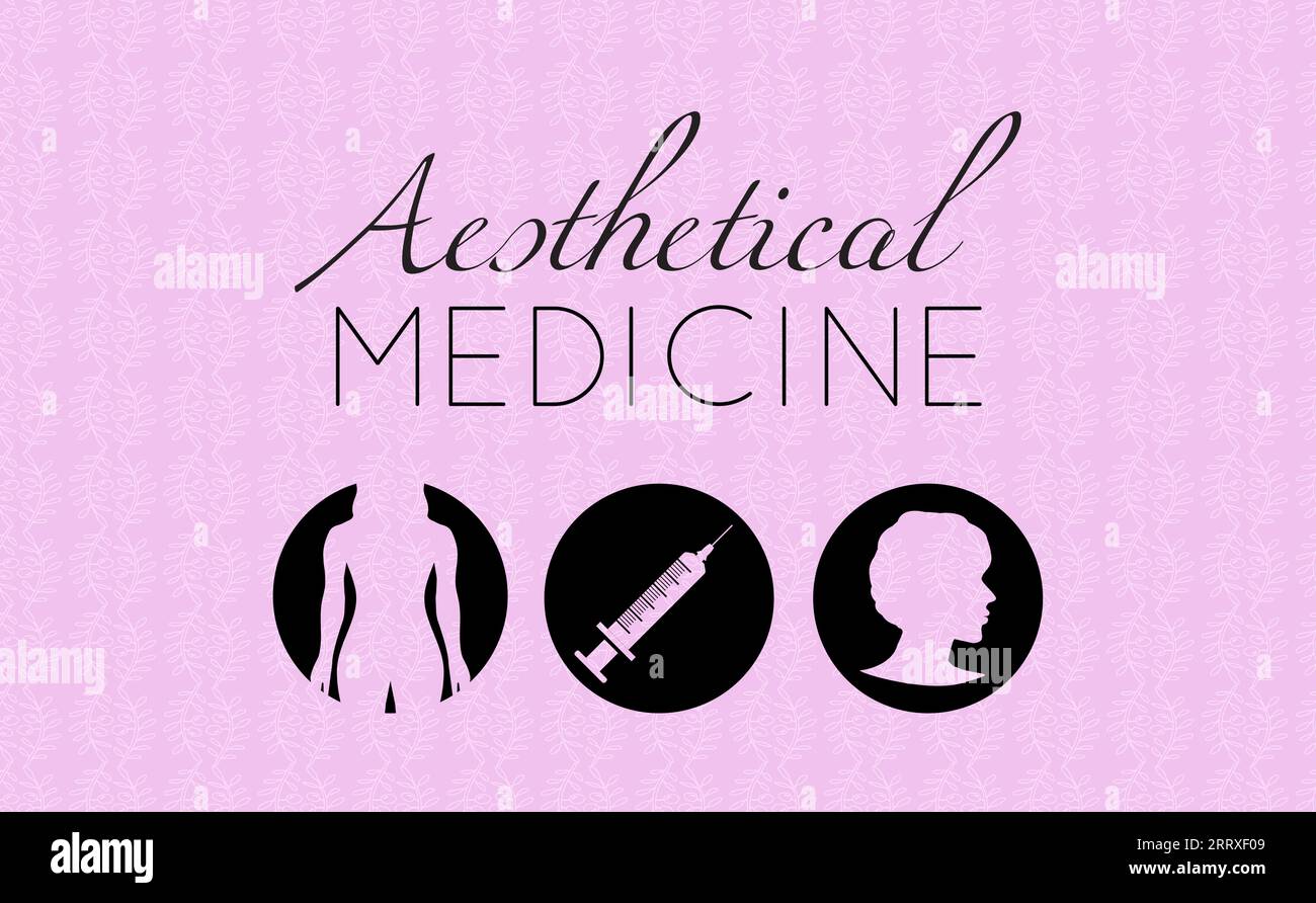 Pink Aesthetical Medicine Background Illustration Stock Vector Image ...