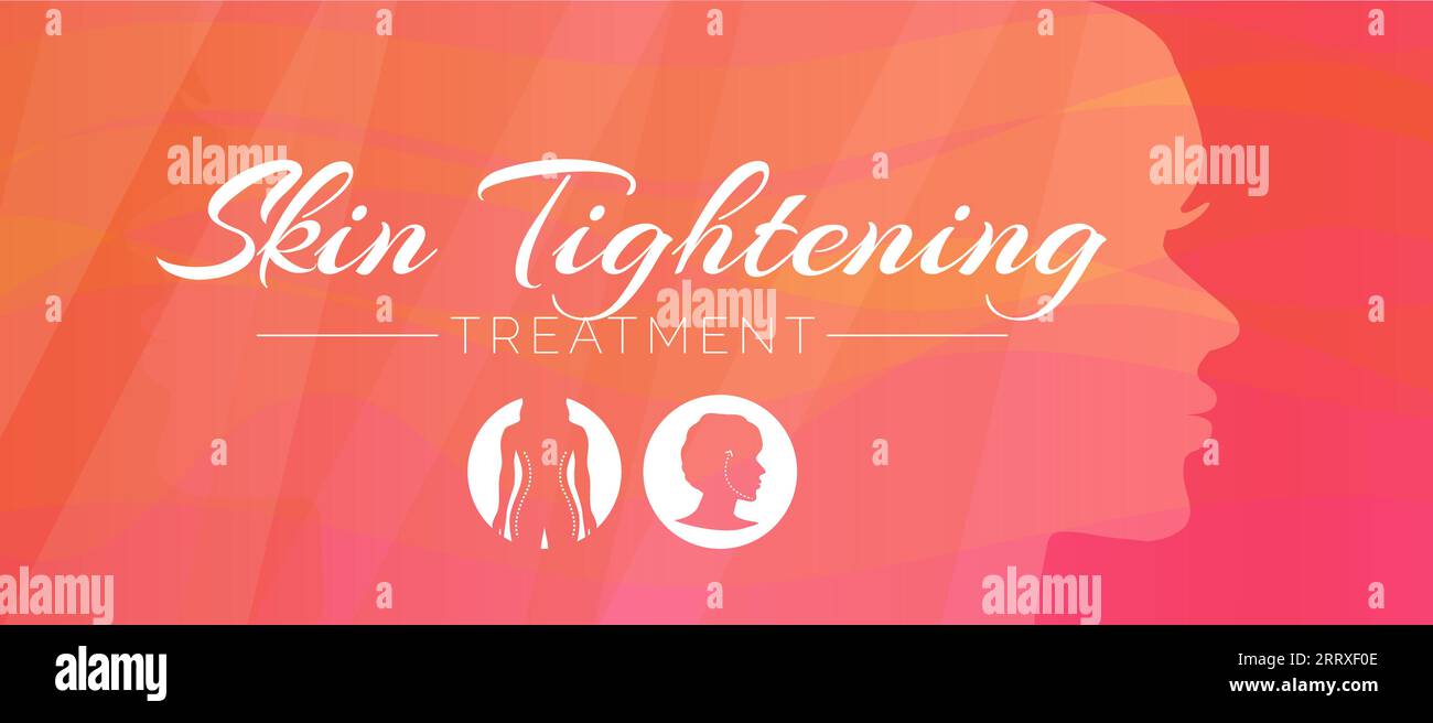 Face and Body Skin Tightening Laser Treament Background Illustration ...