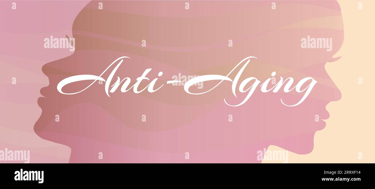 Anti age vector vectors hi-res stock photography and images - Alamy