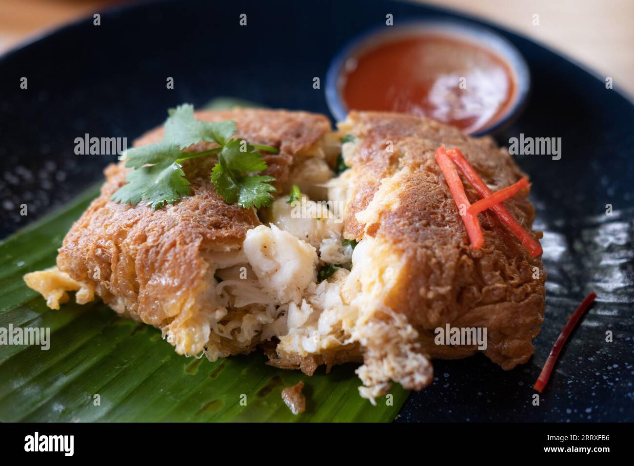 Spoon fork serve omelet dish hi-res stock photography and images - Alamy