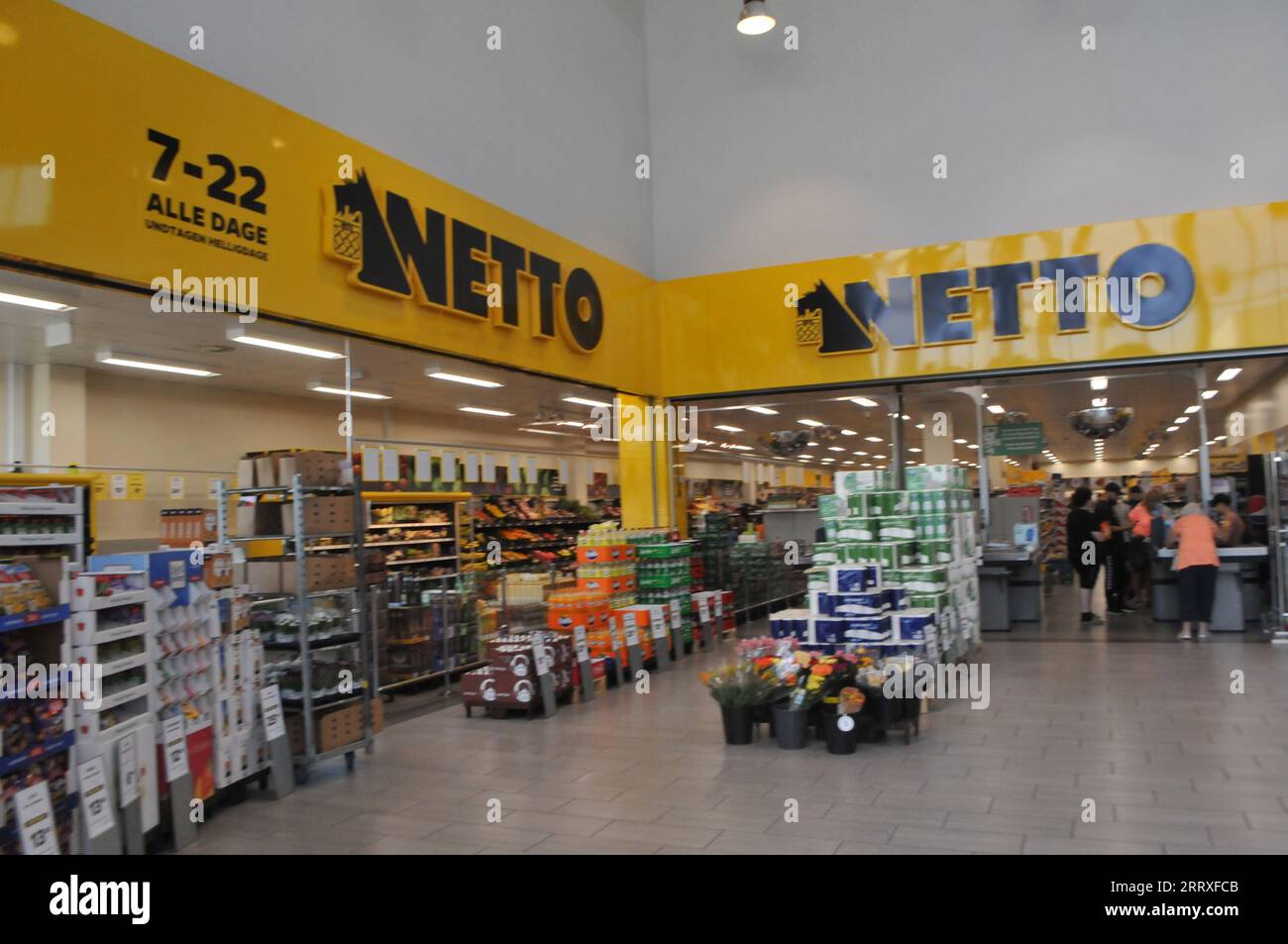 Copenhagen/Denmark /09 September 2023/Netto grocery store colour ...