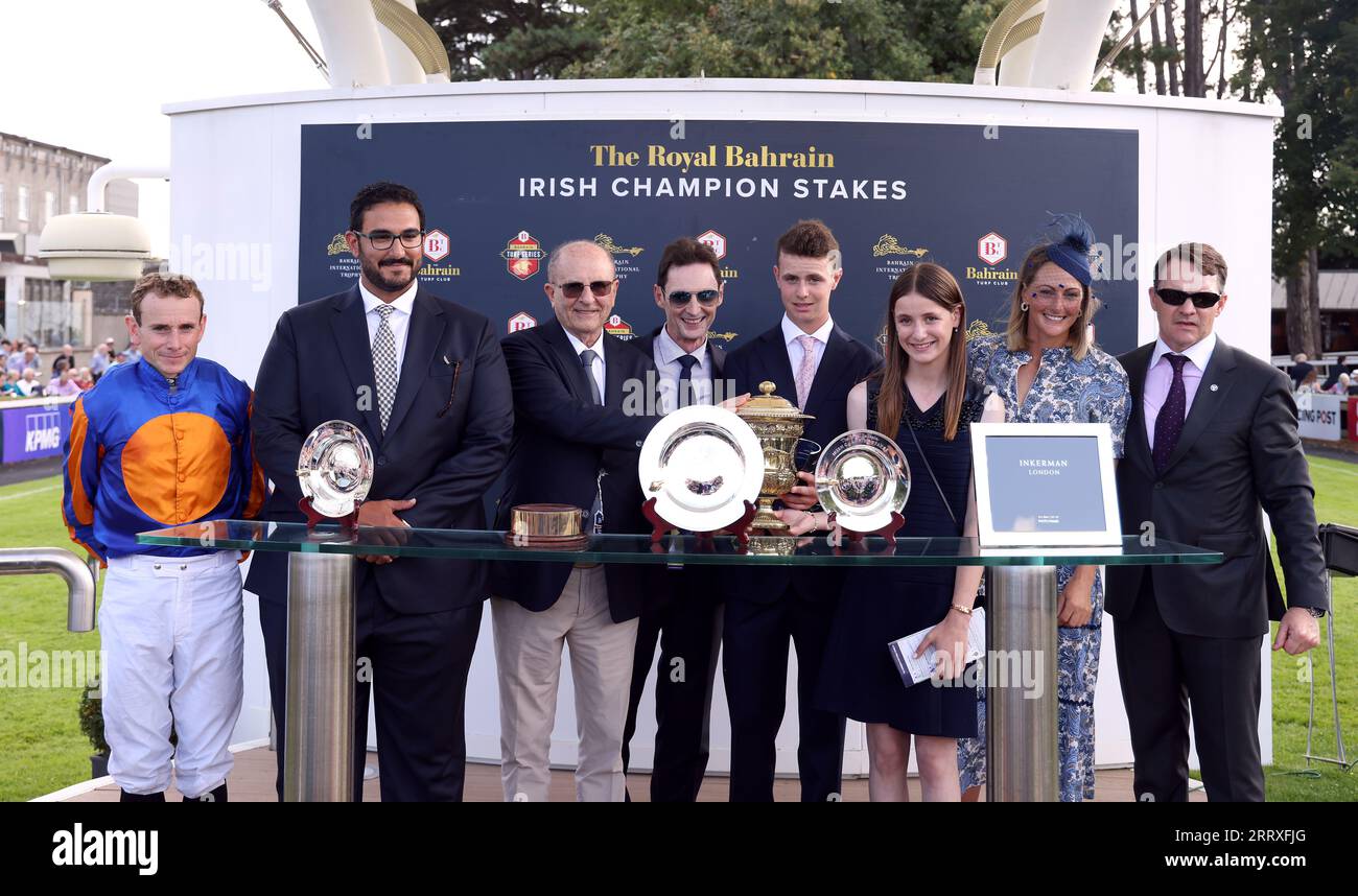 Jockey Ryan Moore, trainer Aidan O'Brien and the winning connections of ...