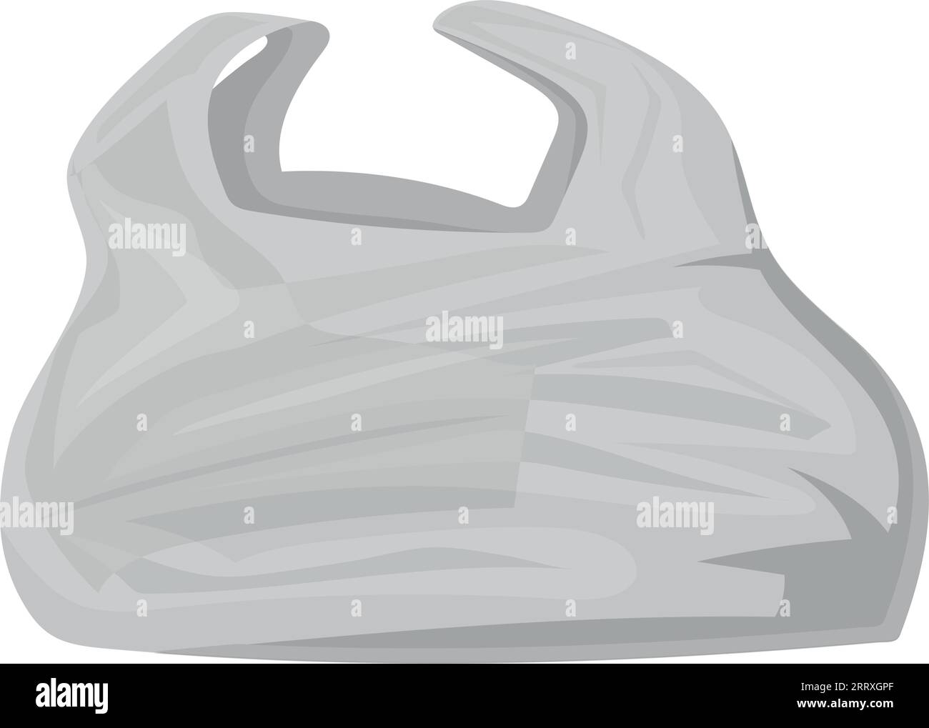 Trash bag cartoon icon. Waste garbage pack isolated on white background ...