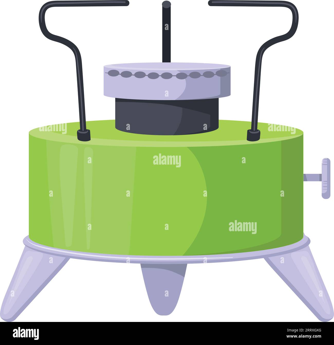 Cooking on camp stove Stock Vector Images - Alamy