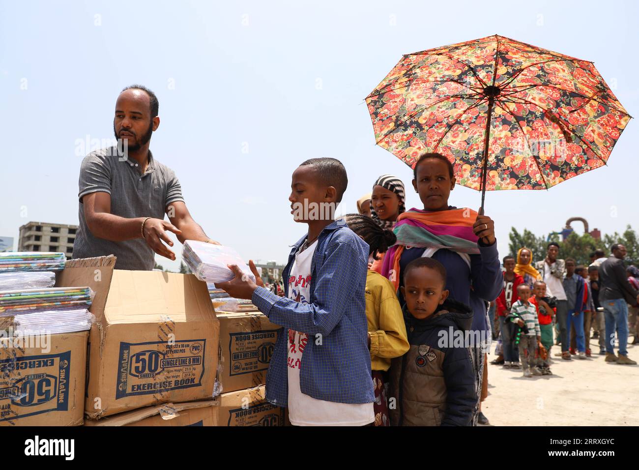 Dukem, Oromia regional state of Ethiopia. 6th Sep, 2023. Local people ...