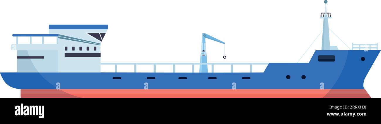 Tanker color icon. Oil transportation marine ship isolated on white ...