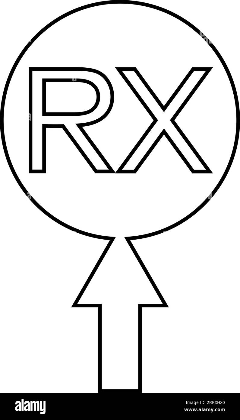 Sign icon tx rx transmission receiving data information simple symbol ...