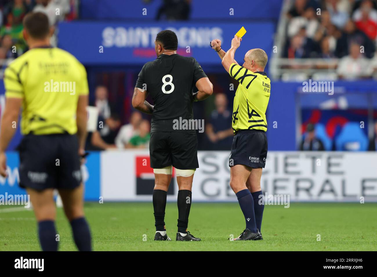 Paris, France. 9th Sep, 2023. Will Jordan (left out of frame) of New ...