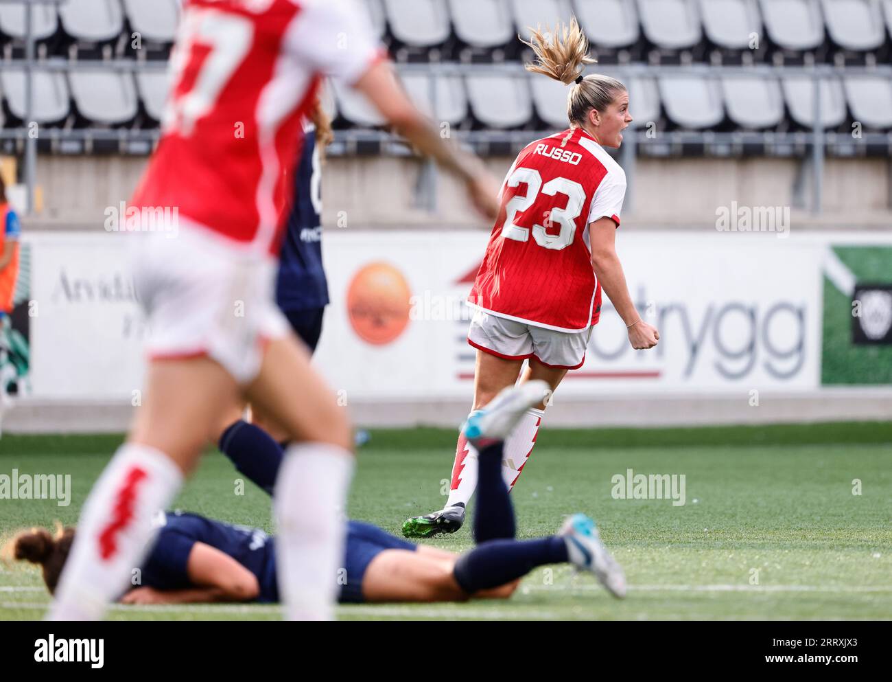 Arsenal's Alessia Russo celebrate her goal ( 3-3) during the Women's ...