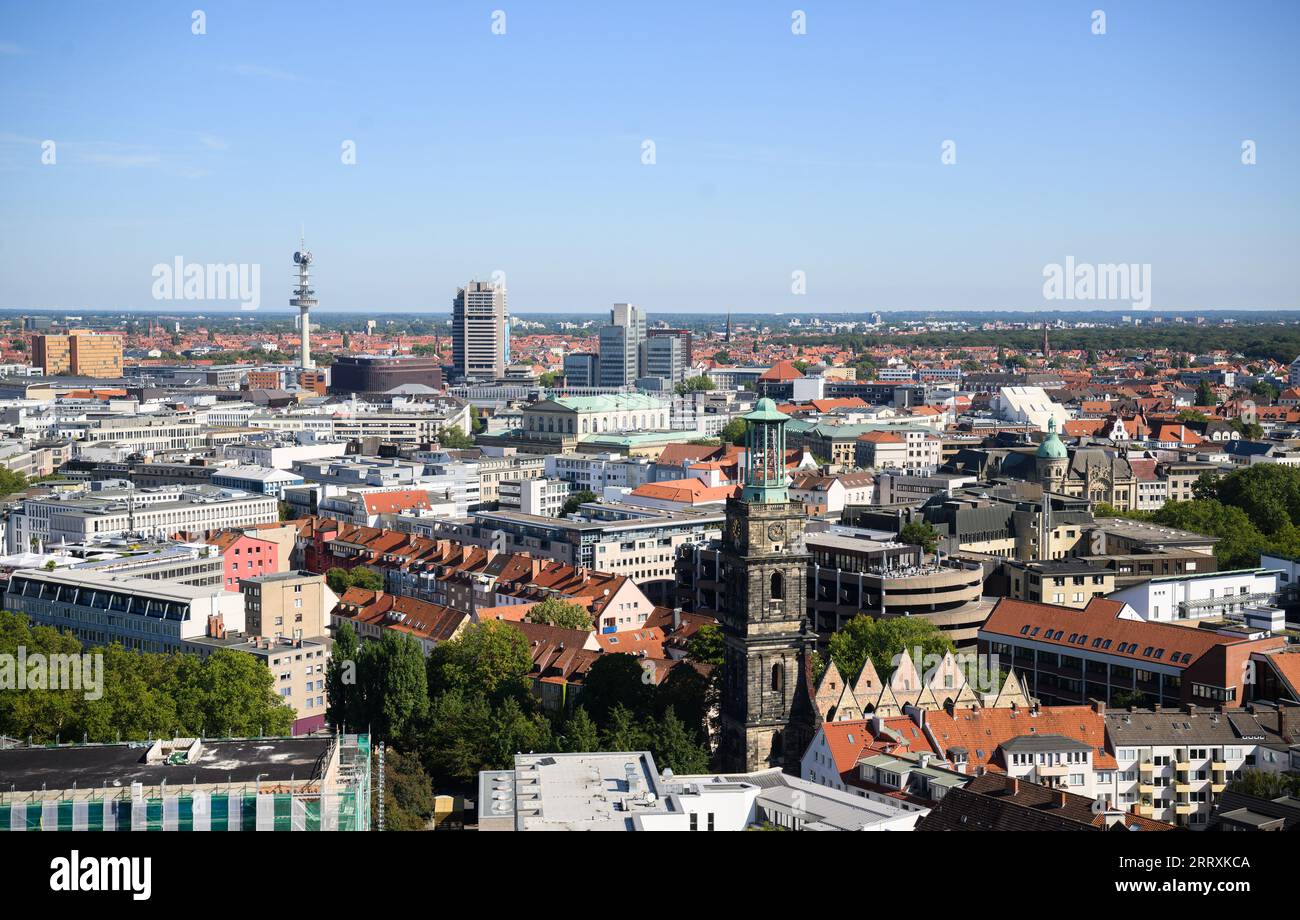 Hanover, Germany. 04th Sep, 2023. View from the dome of the New City ...
