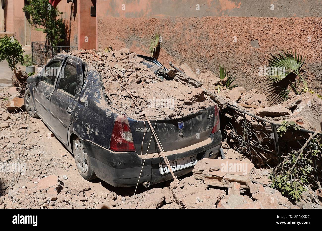Marrakesh. 9th Sep, 2023. This photo taken on Sept. 9, 2023 shows a ...