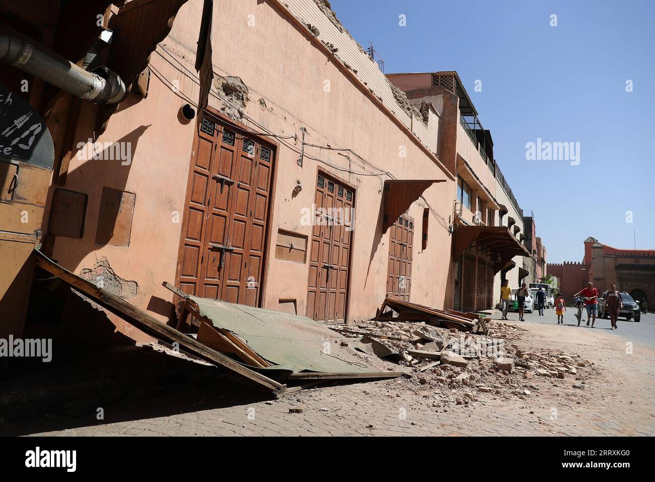 Marrakesh. 9th Sep, 2023. This photo taken on Sept. 9, 2023 shows a ...
