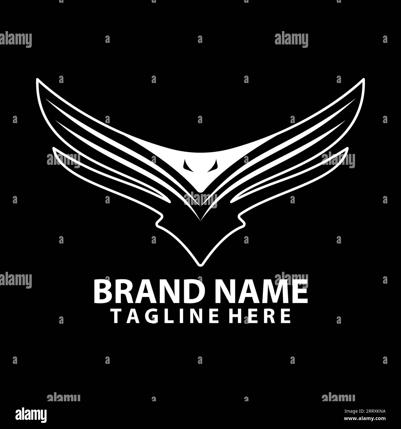 eagle wing logo design vector Stock Vector Image & Art - Alamy