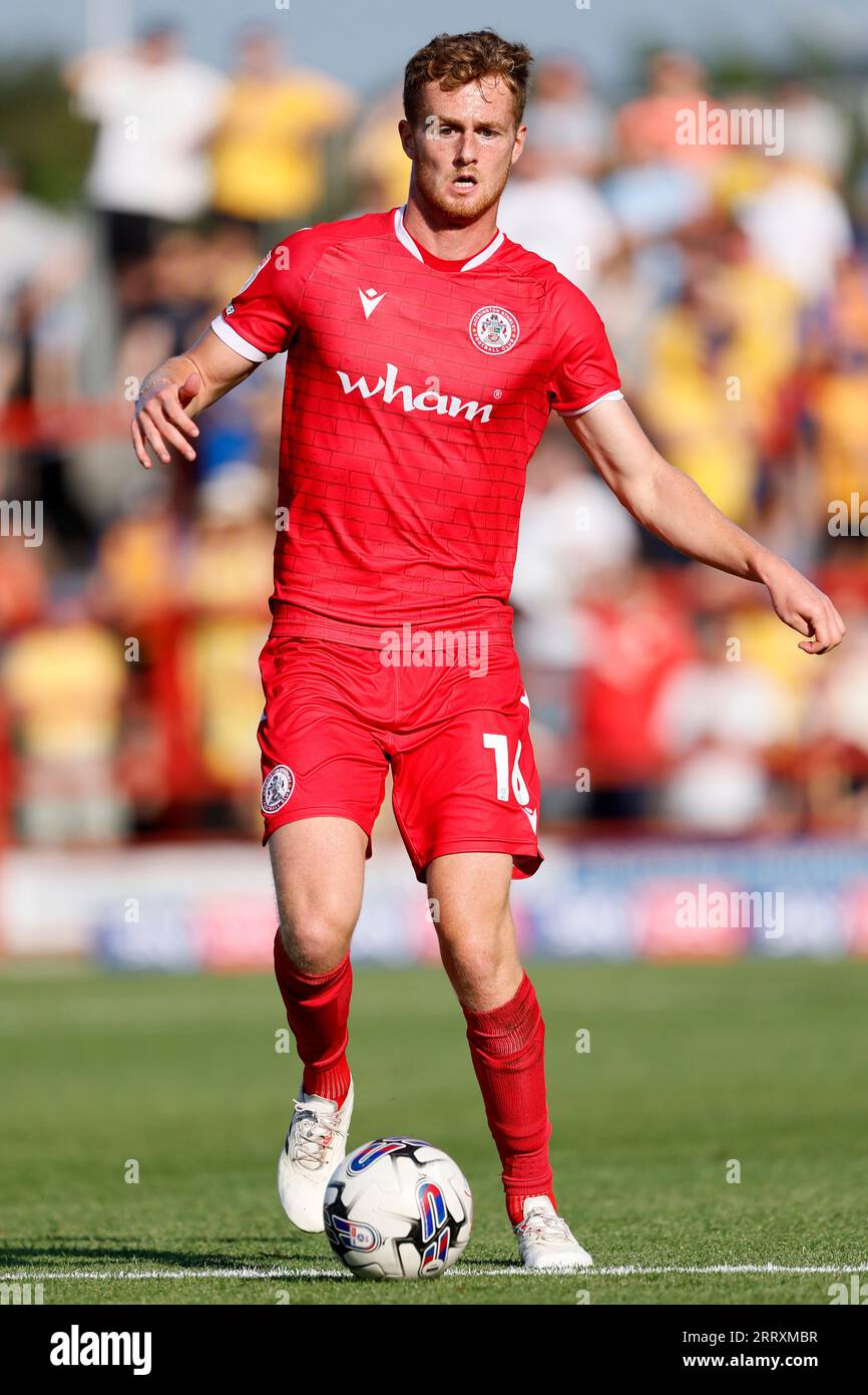 Accrington Stanley's Joe Gubbins in action during the Sky Bet League ...