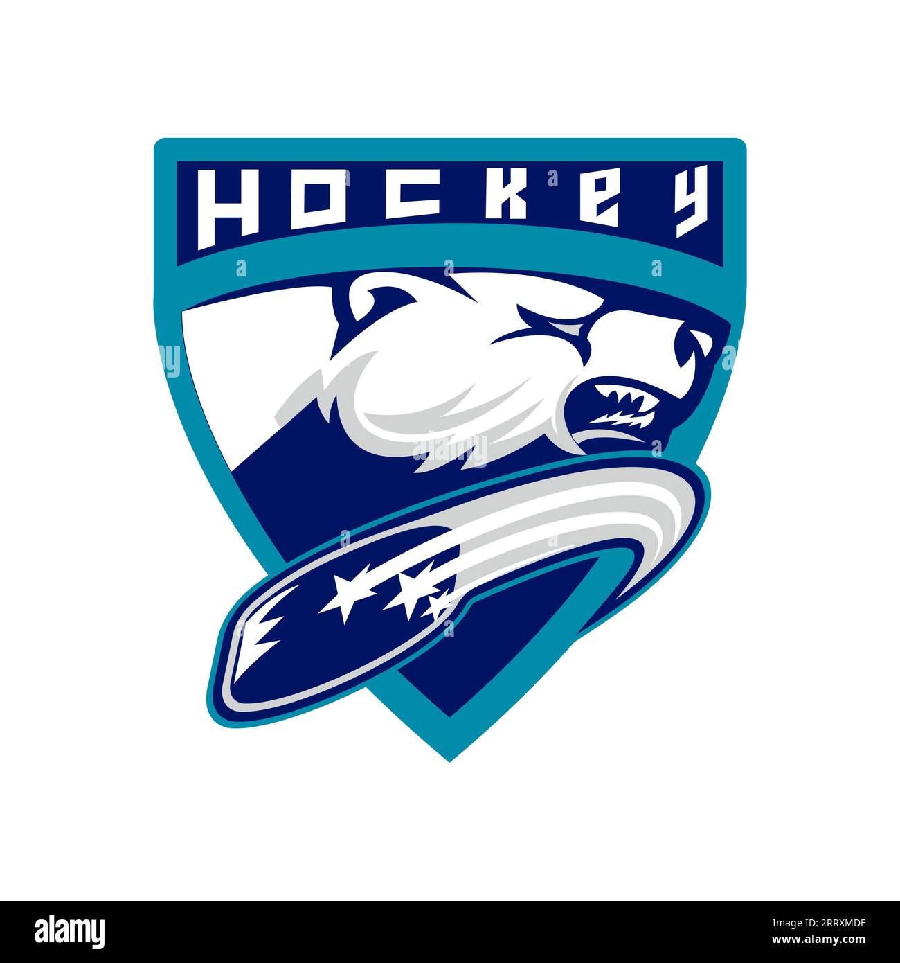 Hockey bear logo hi-res stock photography and images - Alamy