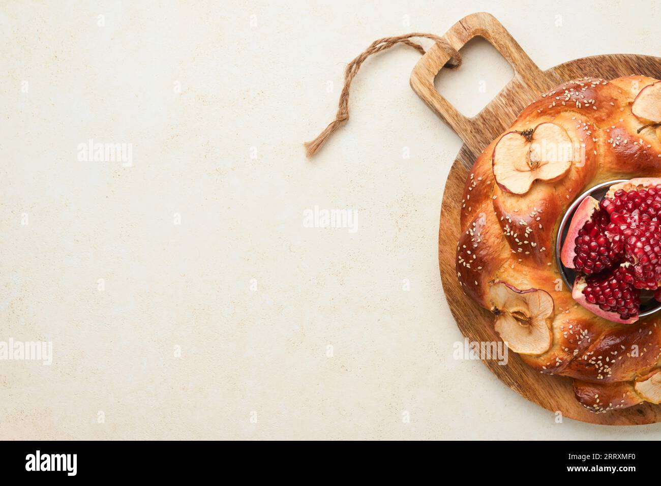 Jewish Holidays - Rosh Hashanah or Rosh Hashana. Pomegranate, apples ...