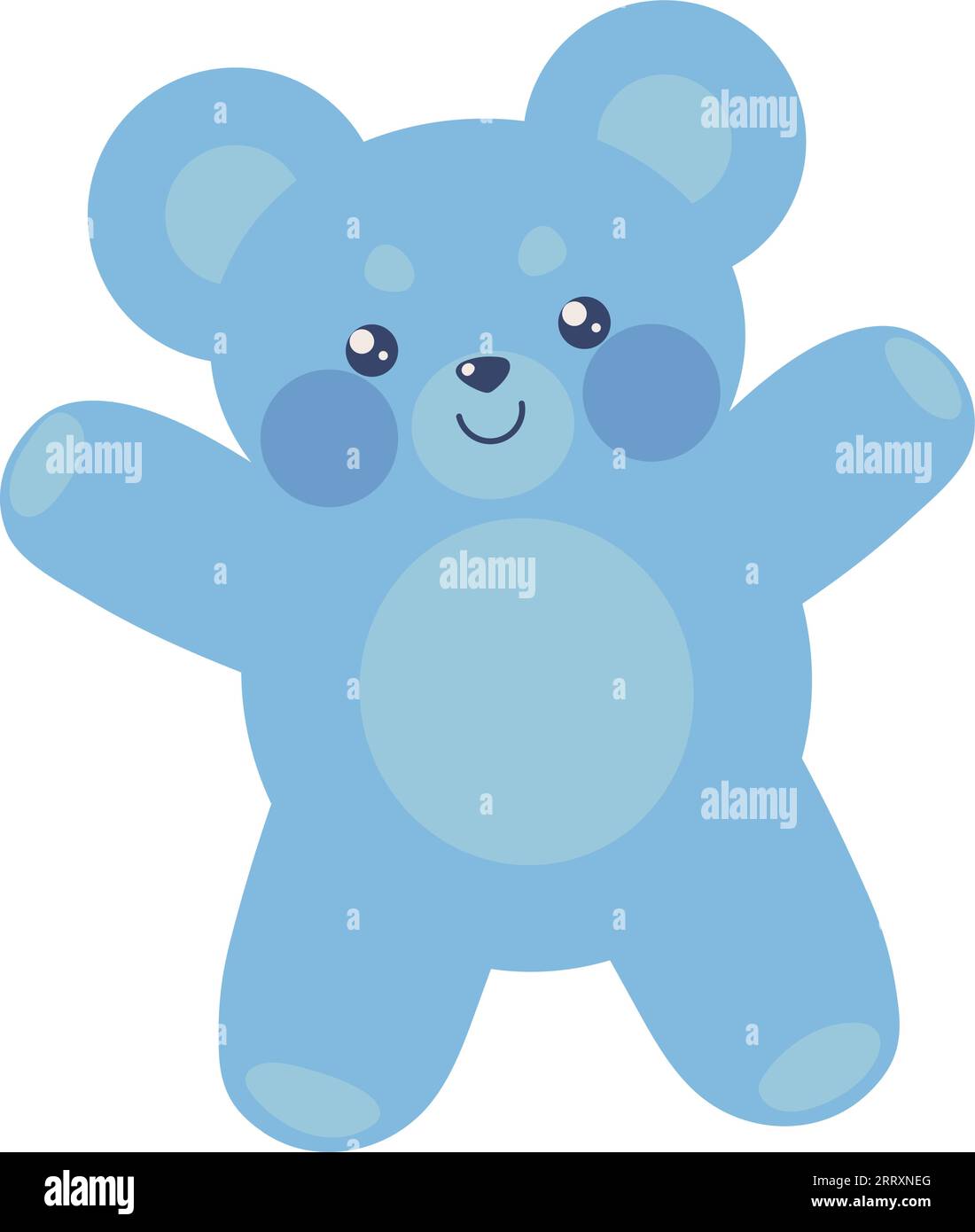 blue teddy bear toy icon Stock Vector Image & Art - Alamy