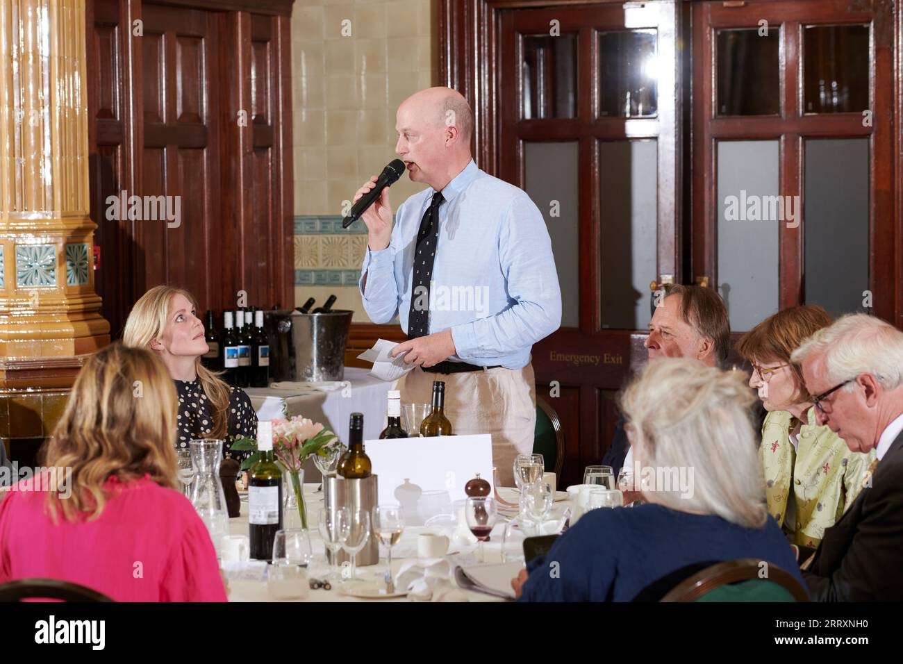 Harry Mount at The Oldie Literary Lunch 05-09-23 Cloe Watson-Michael ...