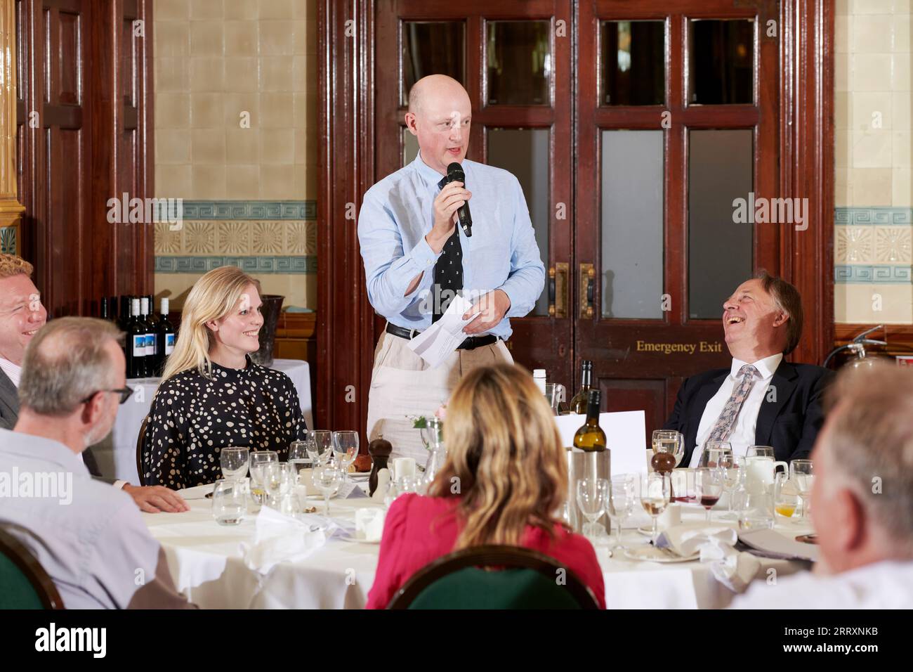 Harry Mount at The Oldie Literary Lunch 05-09-23 Cloe Watson-Michael ...