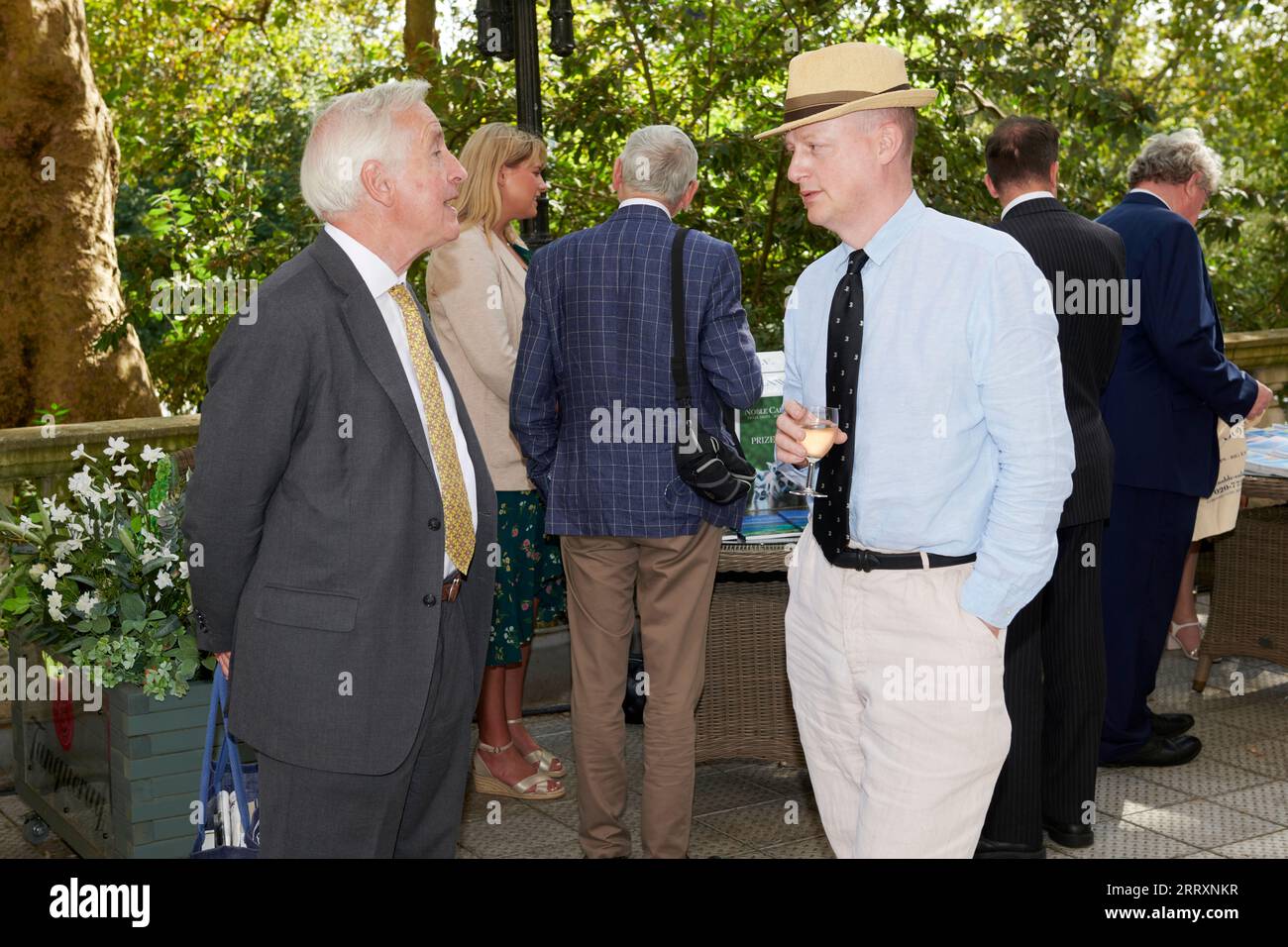 Harry Mount, Hugo Vickers at The Oldie Literary Lunch 05-09-23 The ...