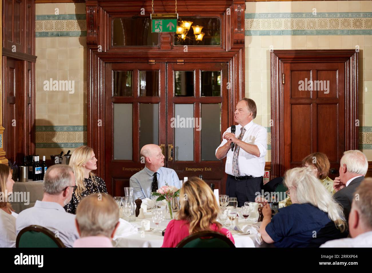 Michael Crick at the The Oldie Literary Lunch 05-09-23. The National ...