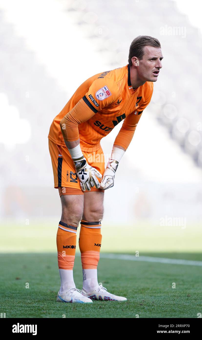 MK Dons goalkeeper Craig MacGillivray during the Sky Bet League Two ...