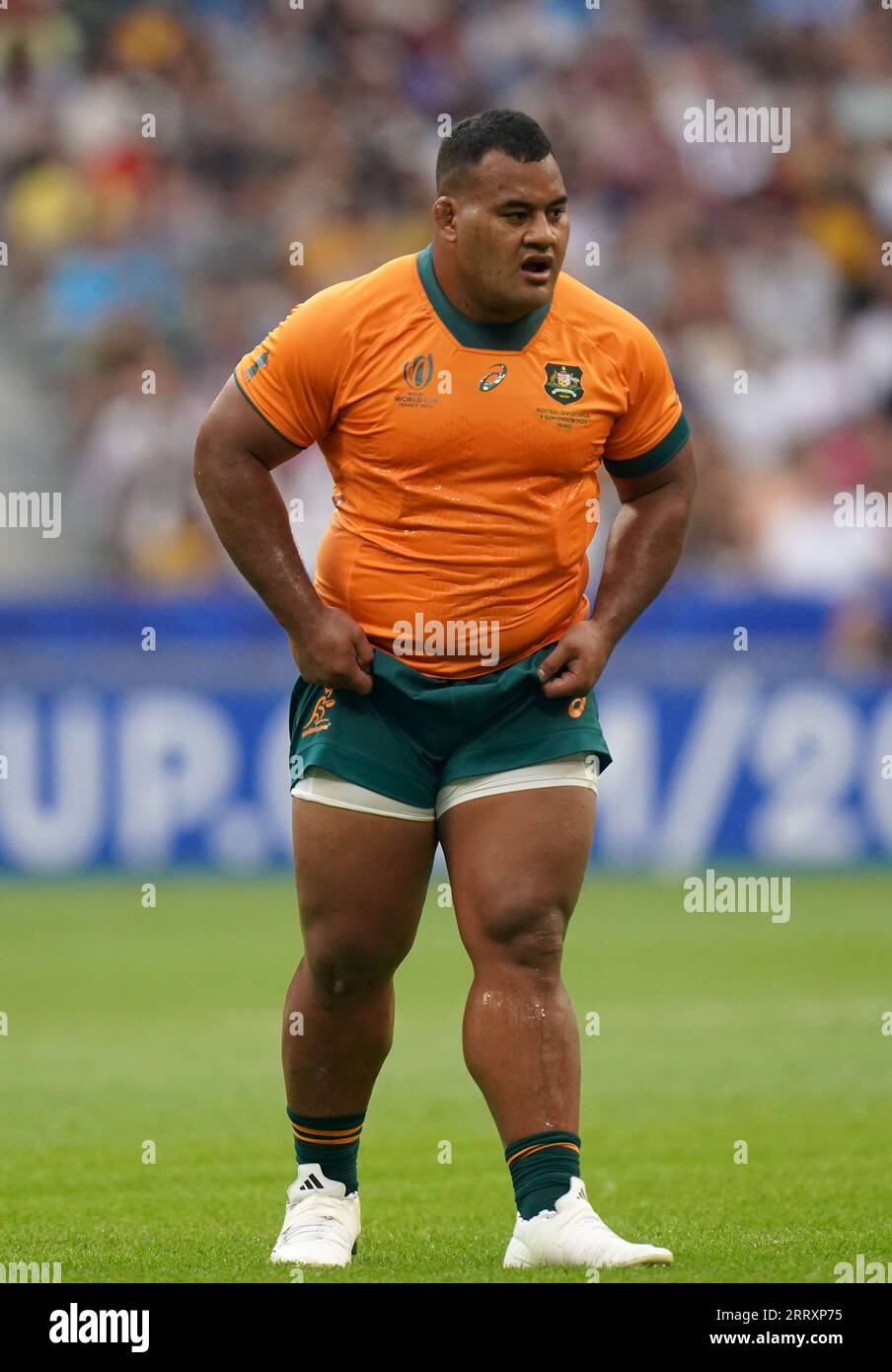 Australia's Taniela Tupou during the 2023 Rugby World Cup Pool C match ...