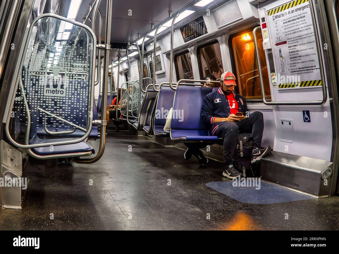 Late night on the train Stock Photo - Alamy
