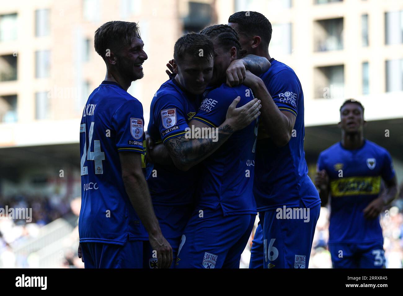 Wimbledon on Saturday 9th September 2023. Josh Davison of AFC Wimbledon ...