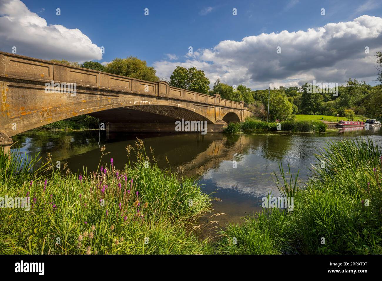 Pershore New Bridge over the River Avon, Worcestershire, England Stock ...