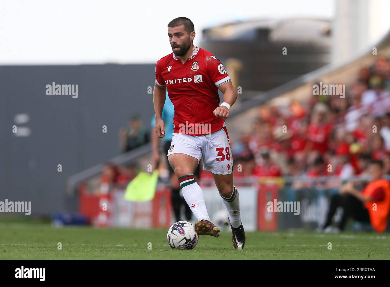 Wrexham, UK. 09th Sep, 2023. Elliot Lee of Wrexham in action. EFL ...
