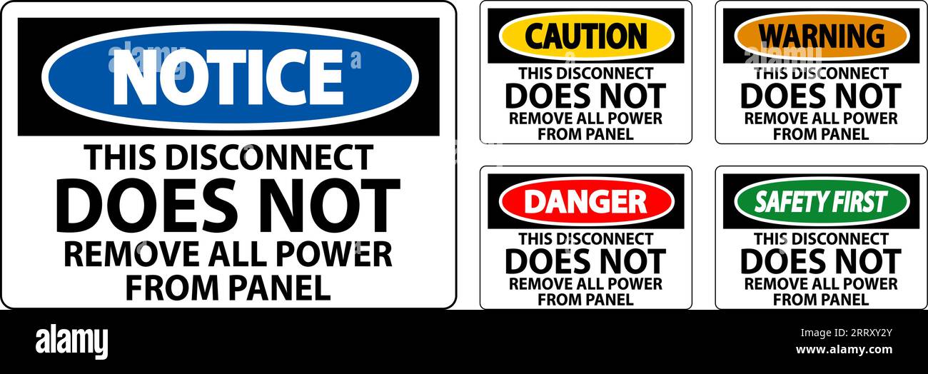 Sign warning safety mistake accident Stock Vector Images - Alamy