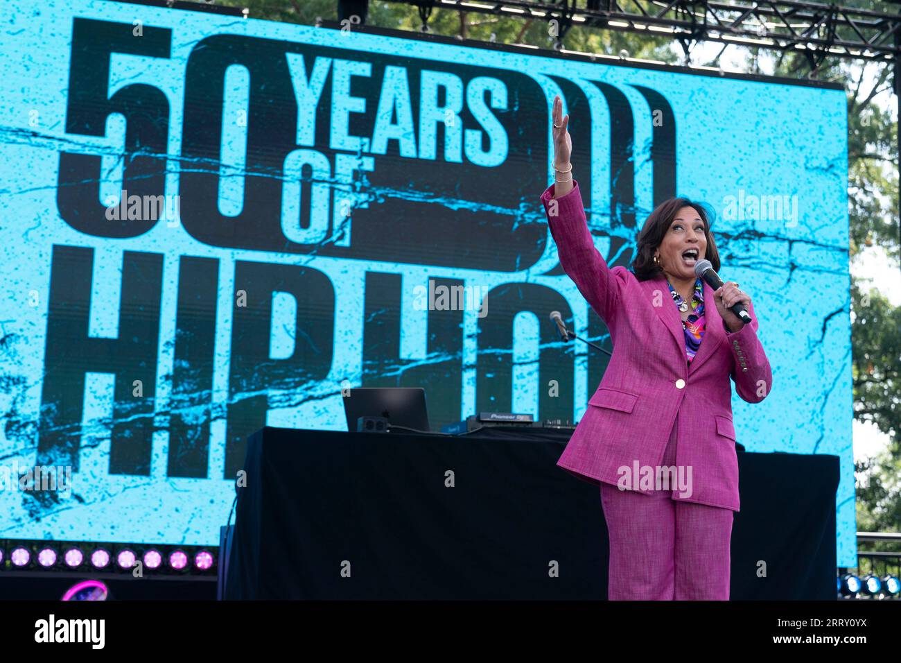 Vice President Kamala Harris speaks at a 50th anniversary celebration ...