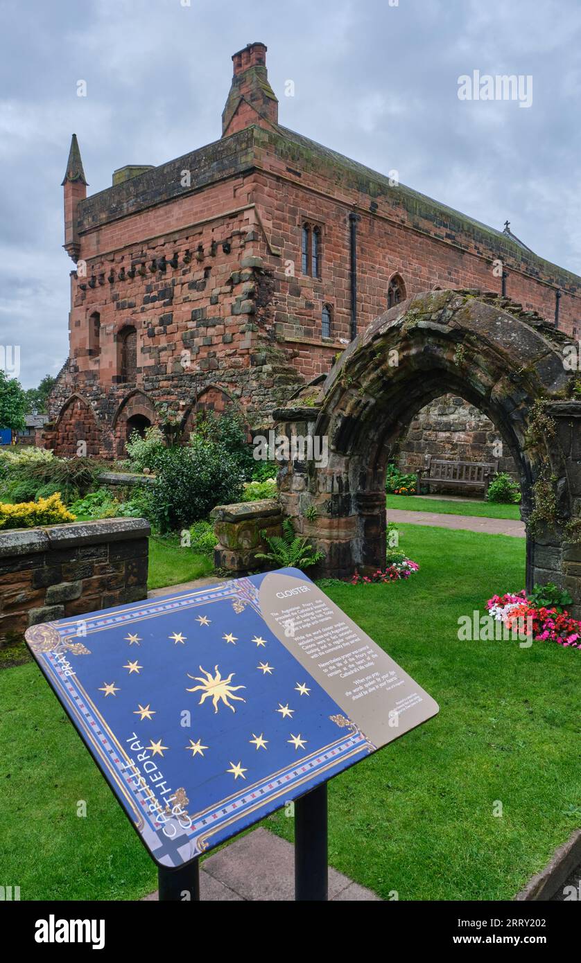 The Augustinian Priory Cloisters at Carlisle Cathedral, Carlisle ...