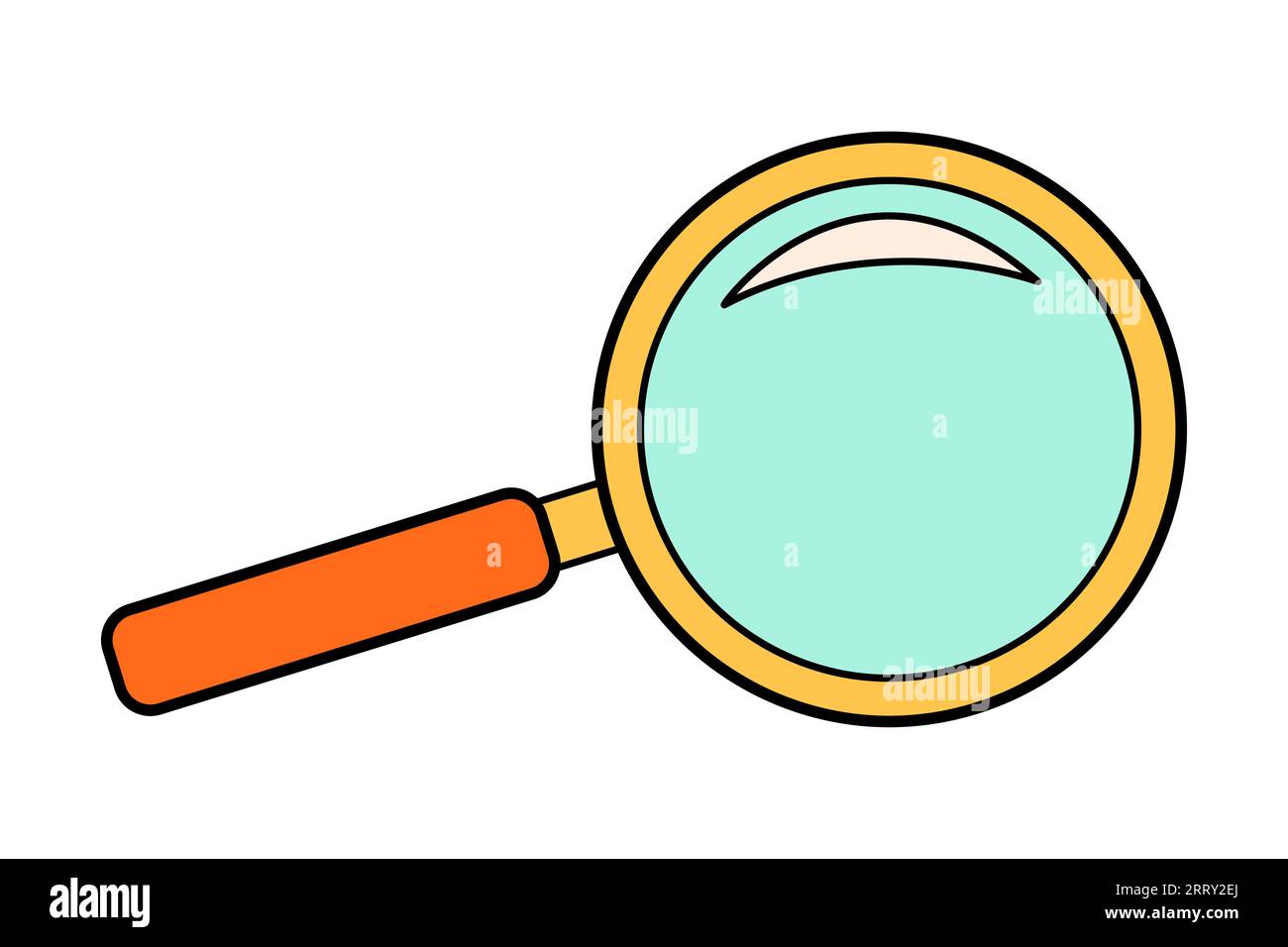 Science school magnify glass lens icon. Physical education laboratory ...