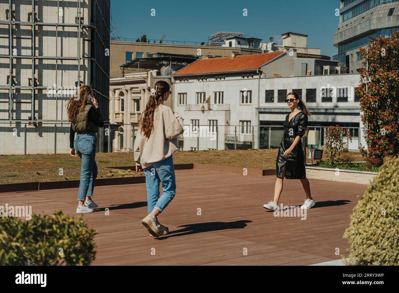 Two people walking towards each other hi-res stock photography and ...