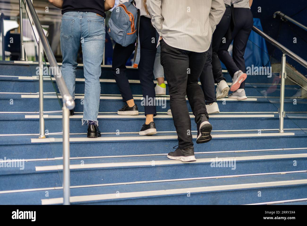 University student entering class hi-res stock photography and images - Alamy