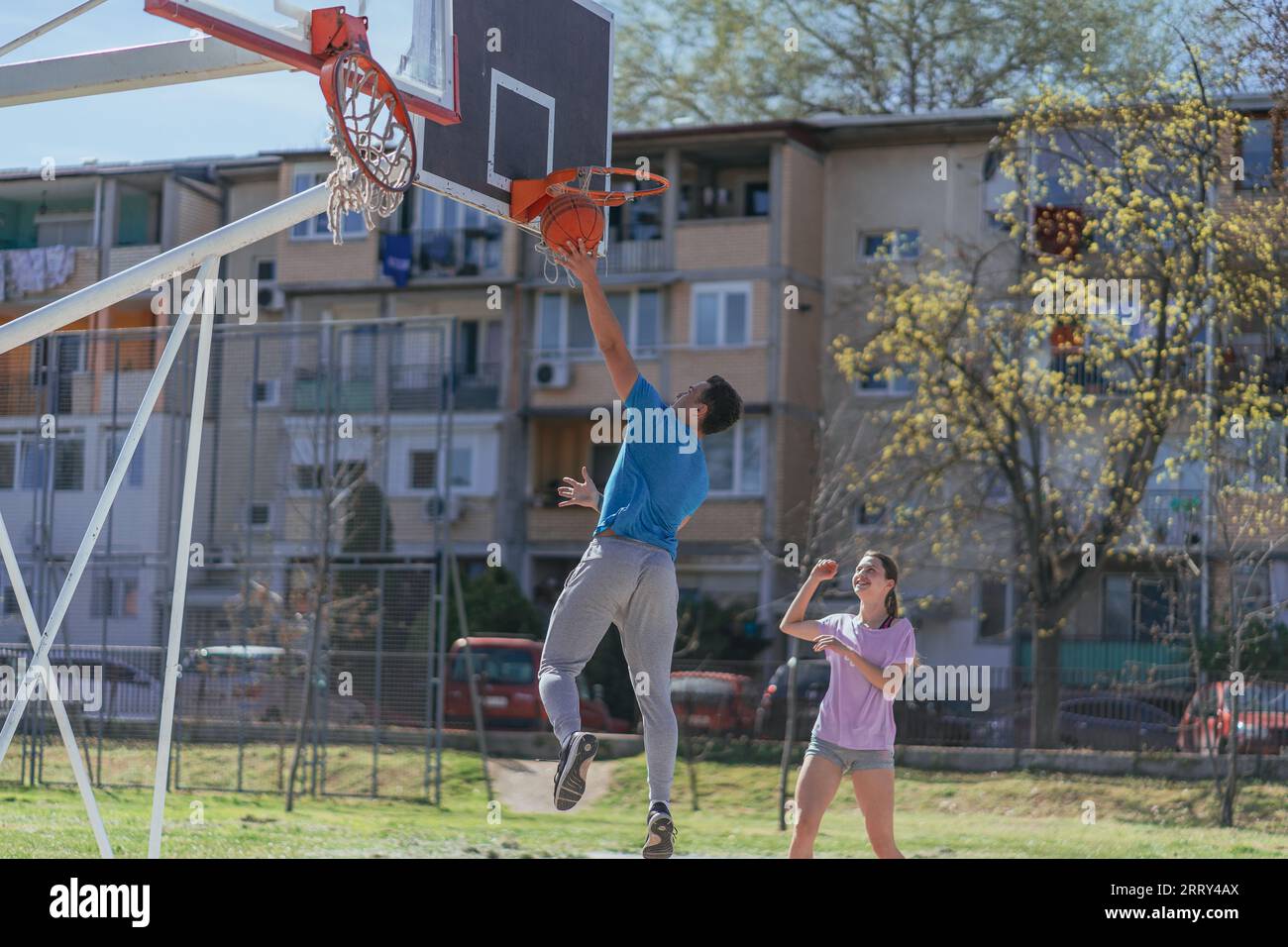 Scoring 2 points hi-res stock photography and images - Alamy