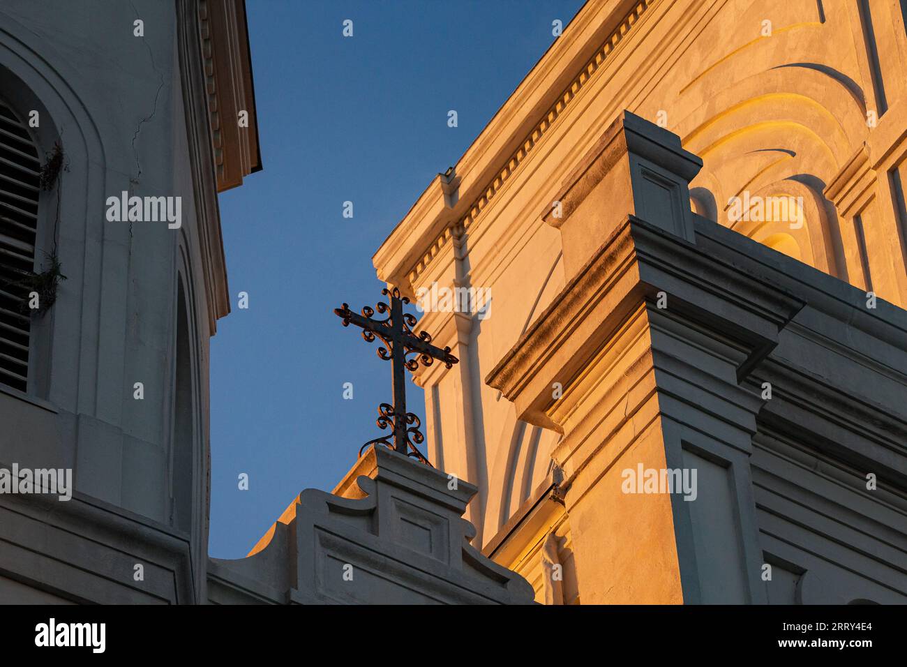A cross on the St. Louis Cathedral Stock Photo - Alamy