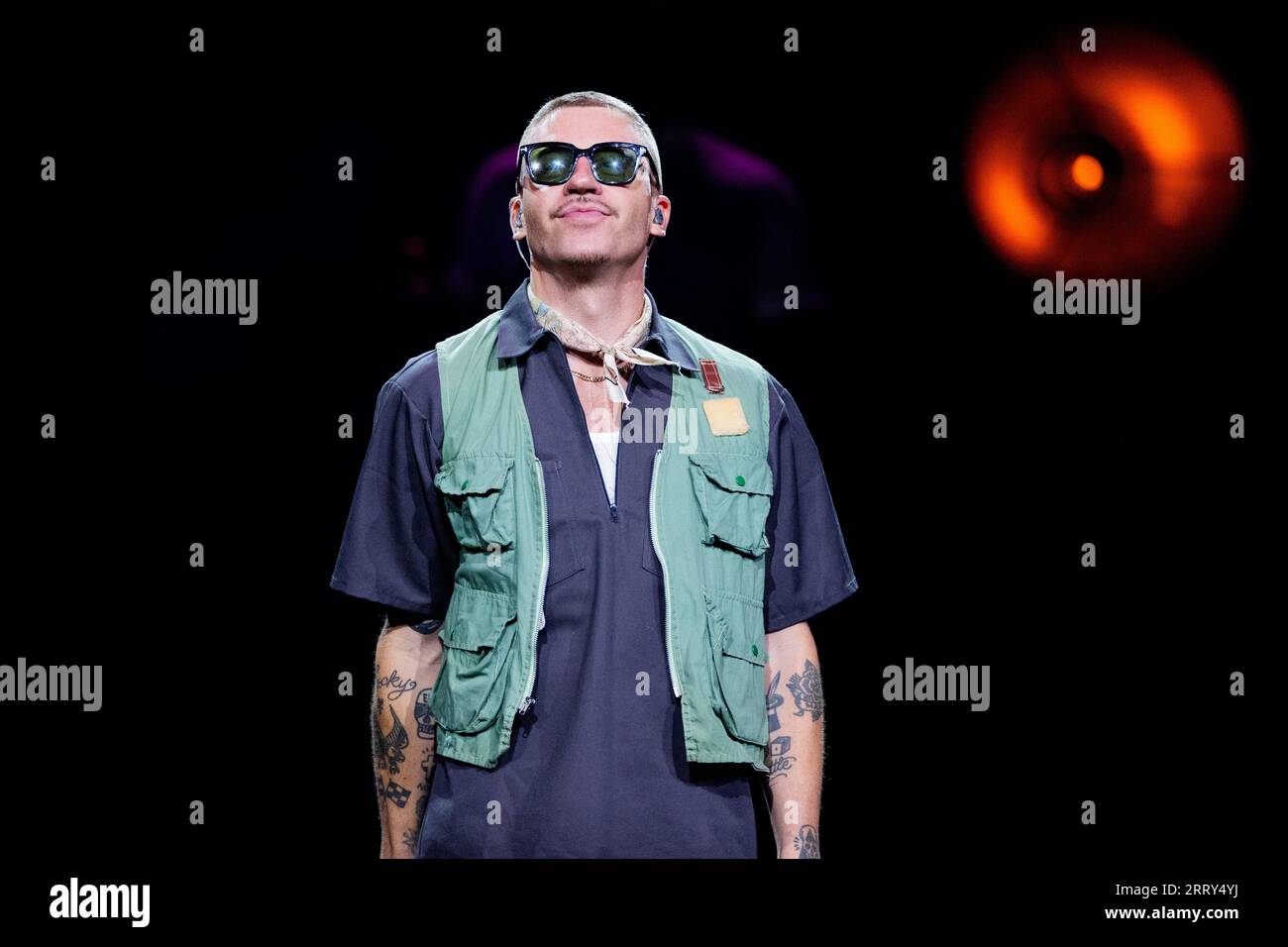 Duesseldorf, Germany. 09th Sep, 2023. US rapper Macklemore performs at ...