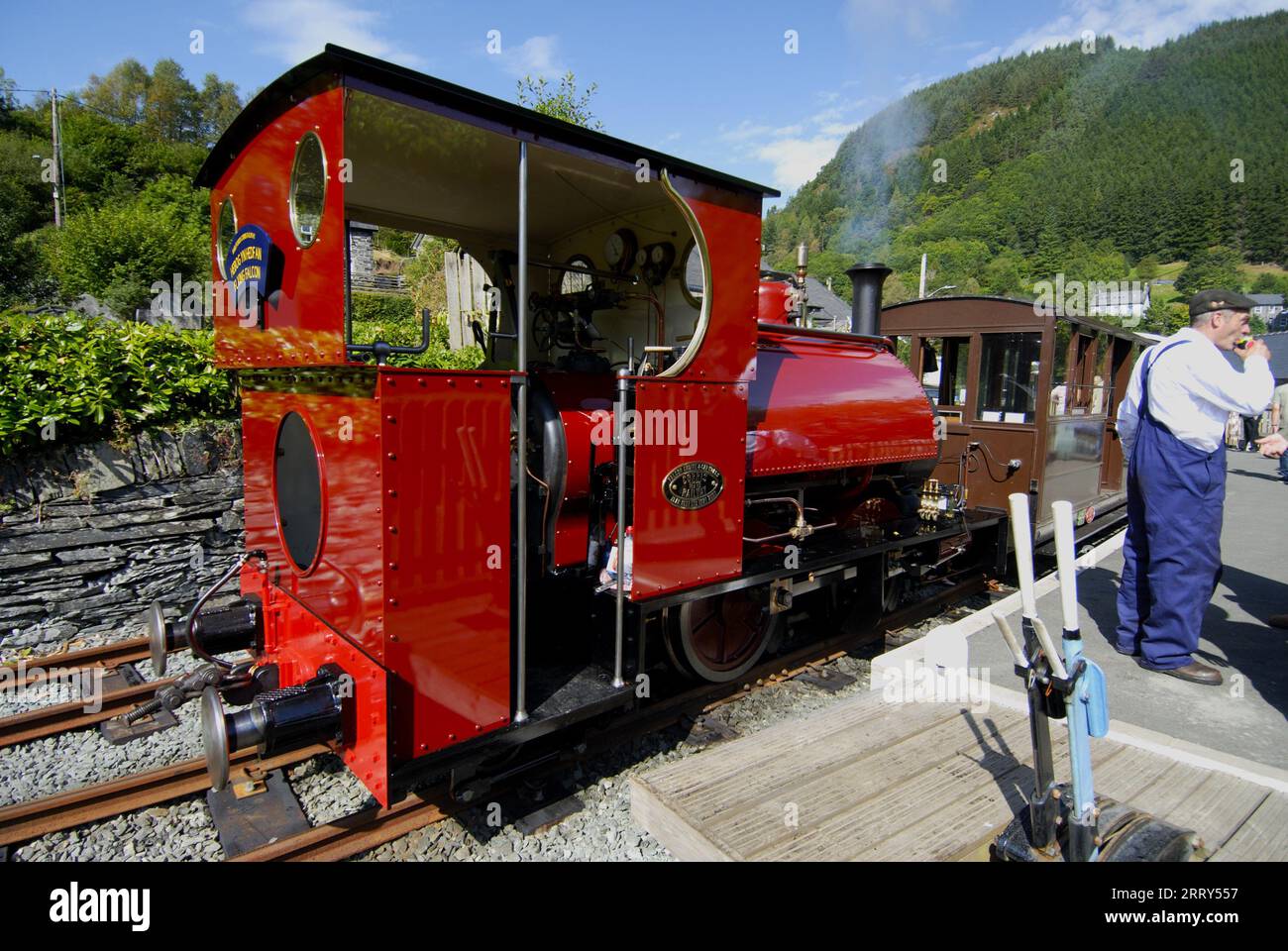 New FALCON No.10 at Corris Railway, Gwynedd WALES UK Stock Photo - Alamy