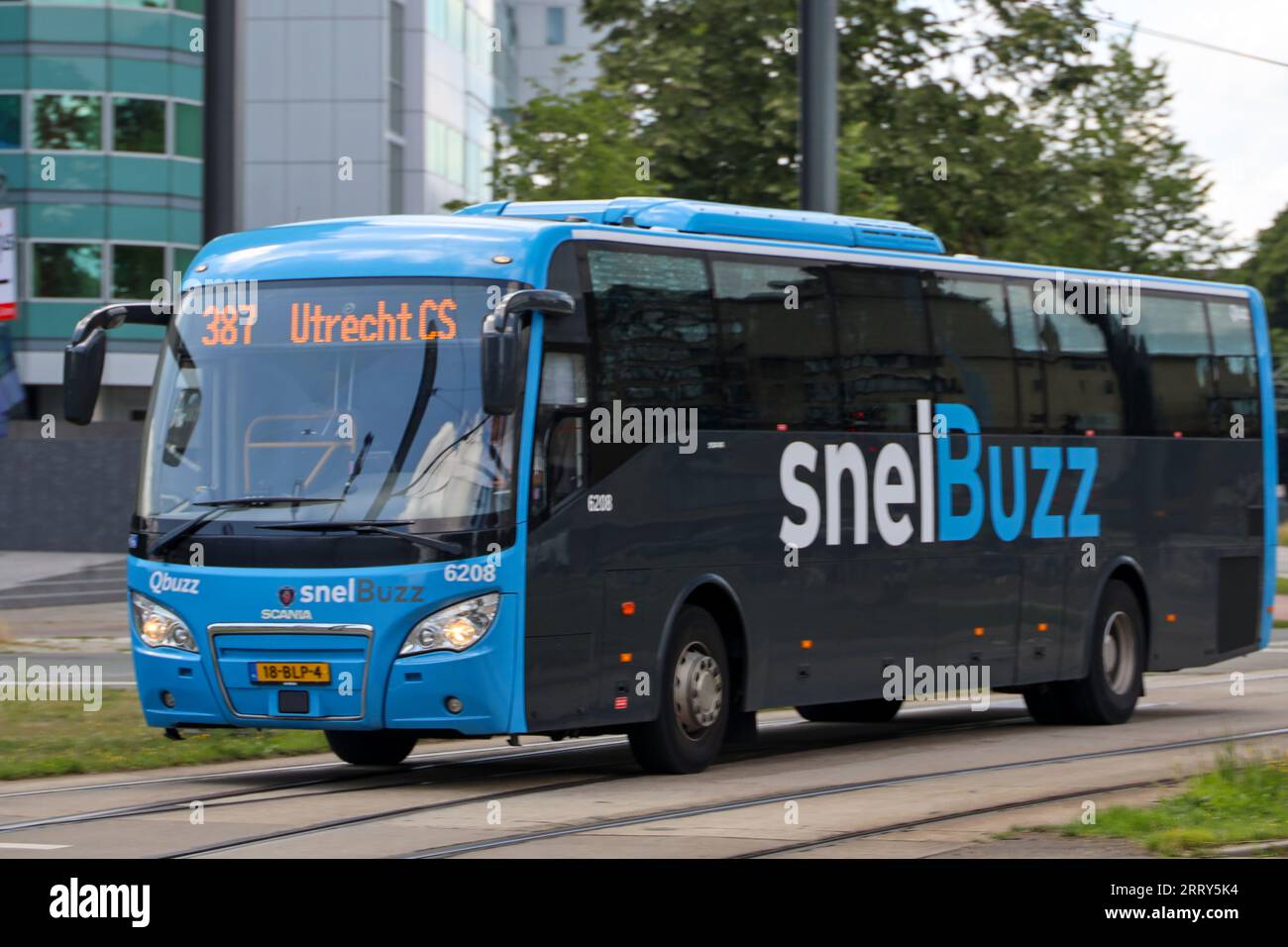 streekbuzz in blue colour of U-OV in the city of Utrecht runned by ...
