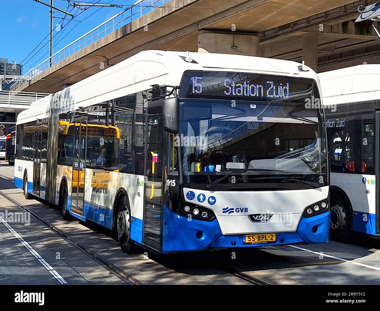 VDL Citea VDL Citea SLFA-180 articulated Electric city bus by GVB in Amsterdam City the ...
