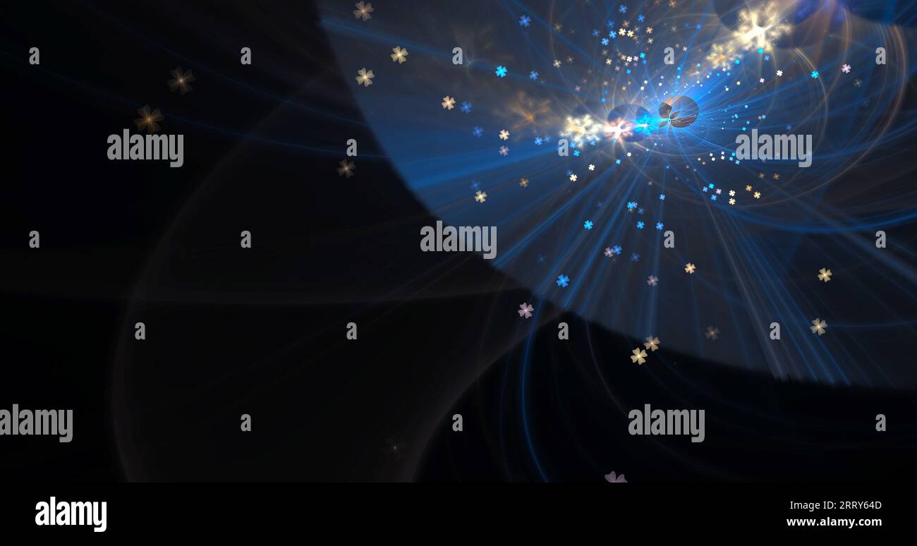 Fantastic abstract background from stars and galactic in space. Fractal ...